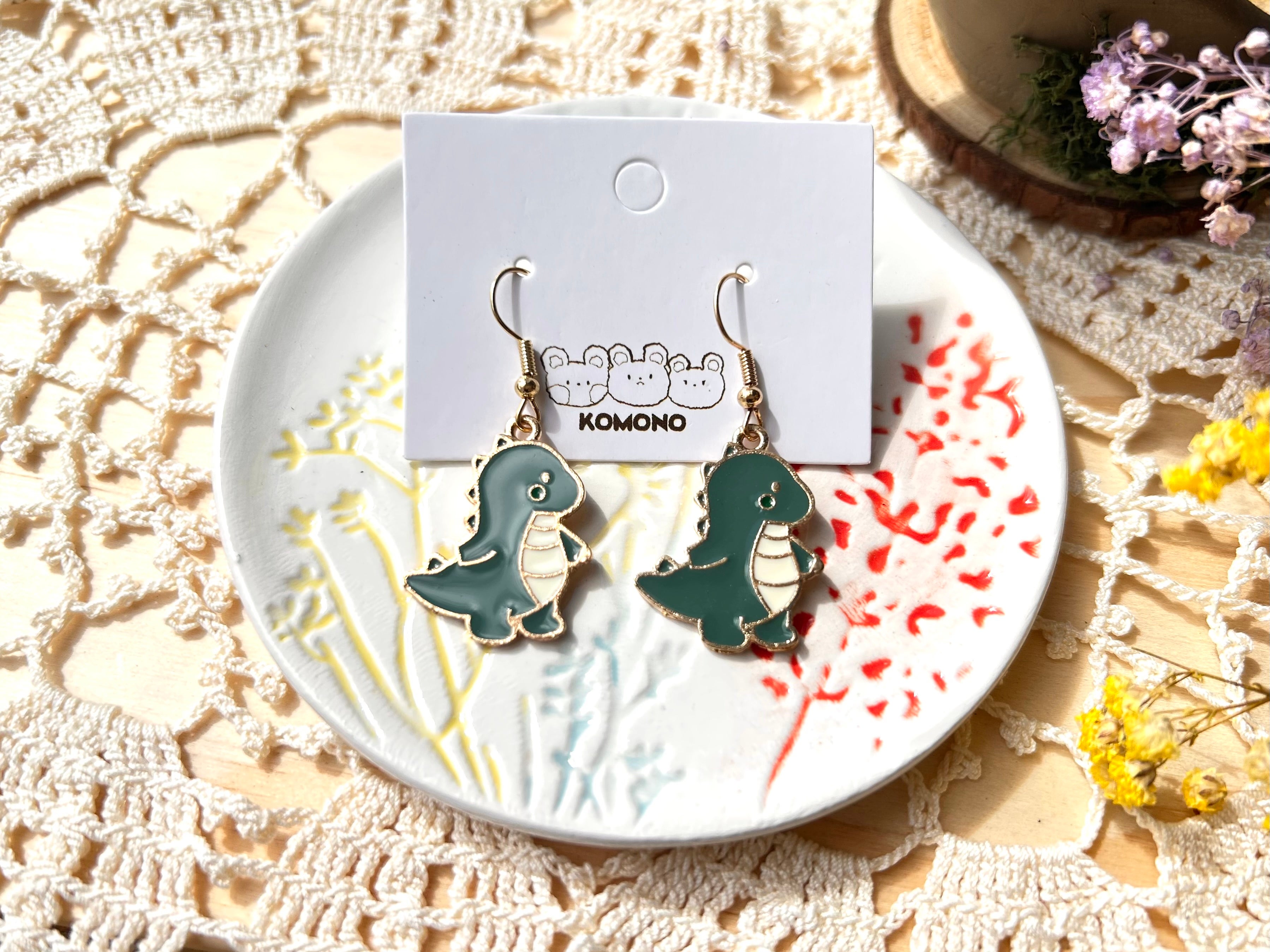 Cartoon Dinosaurs Dangle | Komono.Accessories